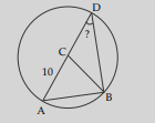 A circle of radius 12 cm has its centre at the vertex C of an ...