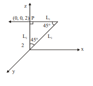 In 3-D space, let three lines L 1, L 2 and L 3 be such that L 1 ...