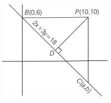 Let the line 2 x+3 y=18 intersect the Y-axis at B. Suppose C(≠ B), with ...