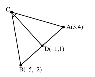 If A (3,4) and B (-5,-2) are the extremities of the base of an ...