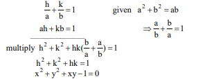 Given ( x / a )+( y / b )=1 and ax + by =1 are two variable lines, ' a ...