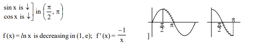 Consider the following statements S and R S: Both sin x cos x are ...