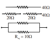 In a meter bridge experiment, null point is obtained at 40 cm from left end when unknown ...