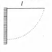 A simple pendulum is suspended from a peg on a vertical wall. The ...