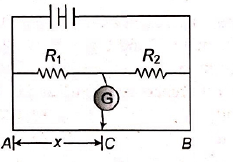 In the shown arrangement of the experiment of the meter bridge, if A C ...