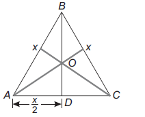 Three identical rods, each of length x , are joined to form a rigid ...