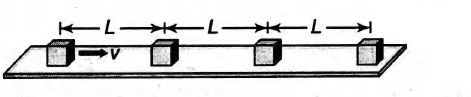 A set of n identical cubical blocks lies at rest parallel to each other ...