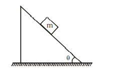 If block is sliding down on a rough fixed inclined plane with constant ...