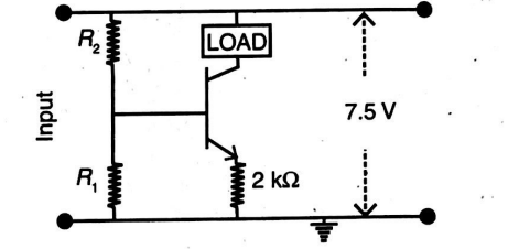 In the transistor circuit shown, assume that the voltage drop between ...