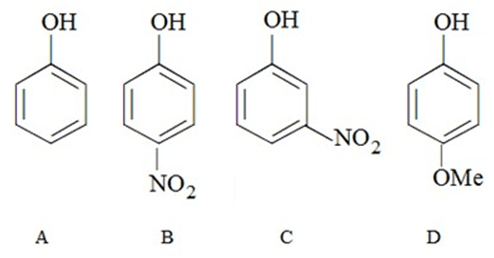 The increasing order of the textp textKa values of the following ...