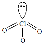 The geometry of ClO 3-ion according to valence shell electron pair ...