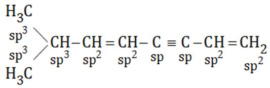 Consider the given statement about the molecule 1. Three carbon atoms ...