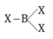In BX3,B-X distance is shorter than what is expected theoretically ...