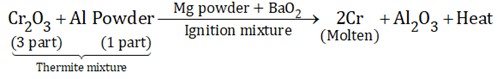 The reductions of an oxide by aluminium is called.