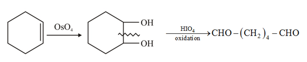 Compound A on oxidation with OsO4/NaHSO3 followed by reaction with HIO4 ...