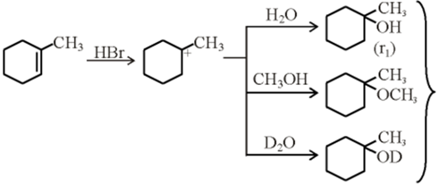 Major product obtained in the following reaction r1,r2 and r3 in ...