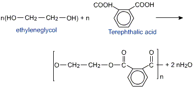 For the formation of terylene the number of moles of ethylene glycol ...