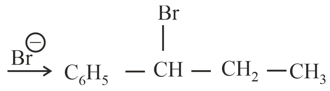 Which of the following will be the major product when 3-phenylpropene ...