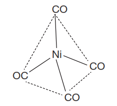 The geometry and magnetic behaviour of the complex [ Ni ( CO )4] are