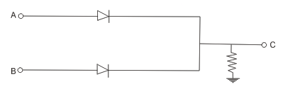 In the circuit below, textA and textB represent two inputs and textC represents the output. The ...