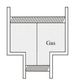 A smooth vertical tube having two different cross-sections is open from ...
