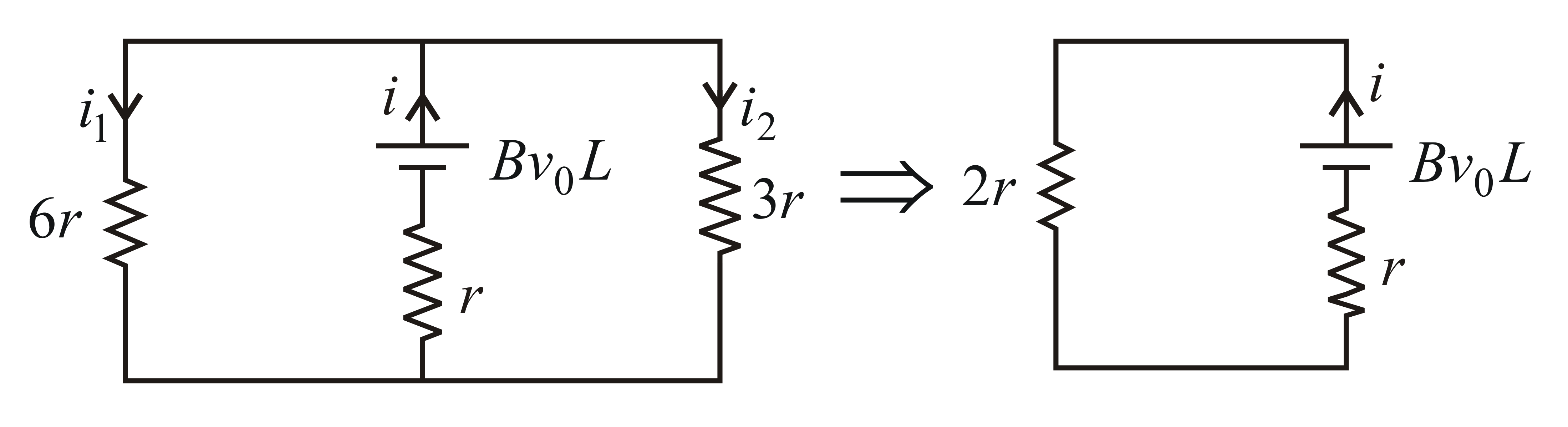 What will be the current flowing through rod and resistances R1 and R2 ...