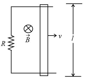 A conducting rod of resistance r moves uniformly with a constant speed ...