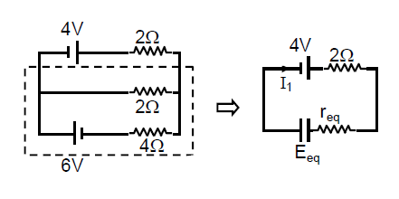 In the circuit shown below E1=4.0V, R1=2Ω,E2=6.0V,R2=4Ω, and R3=2Ω The ...